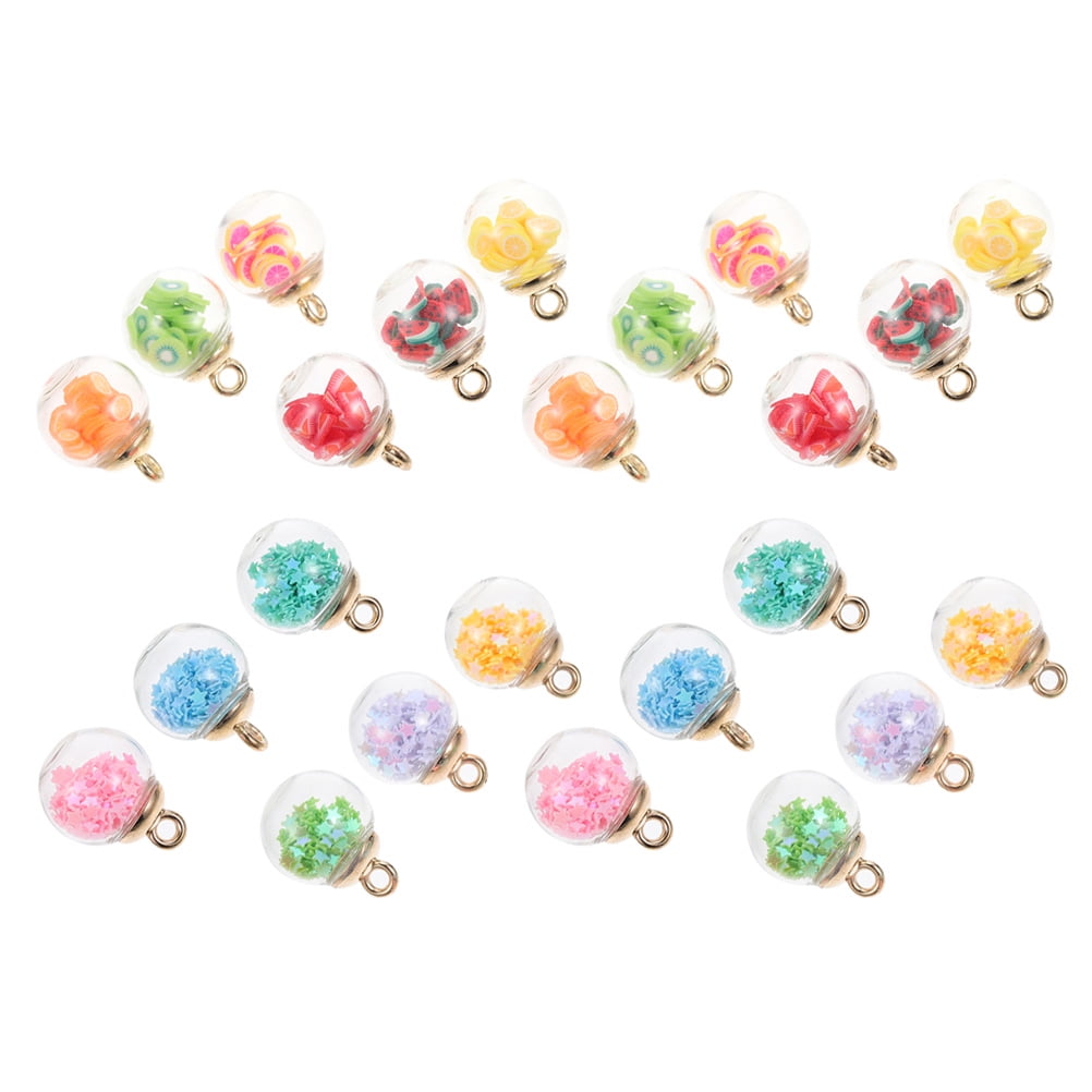 60 Pcs Pendant Accessories Rhinestone Jewelry Dainty Earrings Charm ...