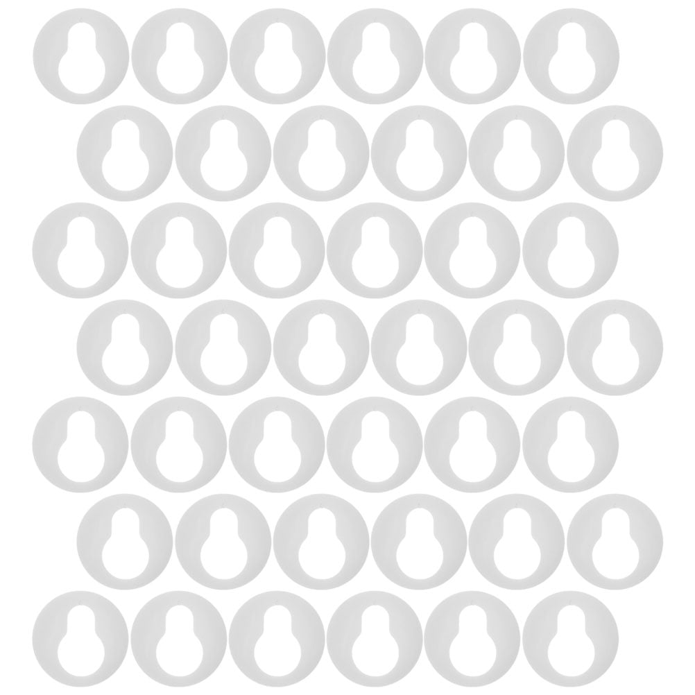 60 Pcs Photo Frame Accessory Hook Keyhole Hangers for Picture Plastic ...