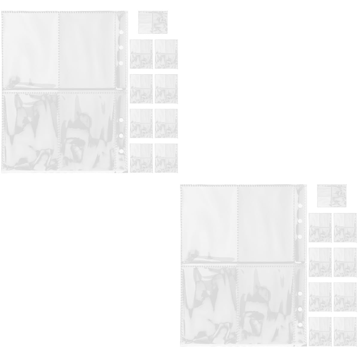 WASHWEPE Photo Album Pages PP Transparent 60Pcs 7.8X6In - Walmart.com