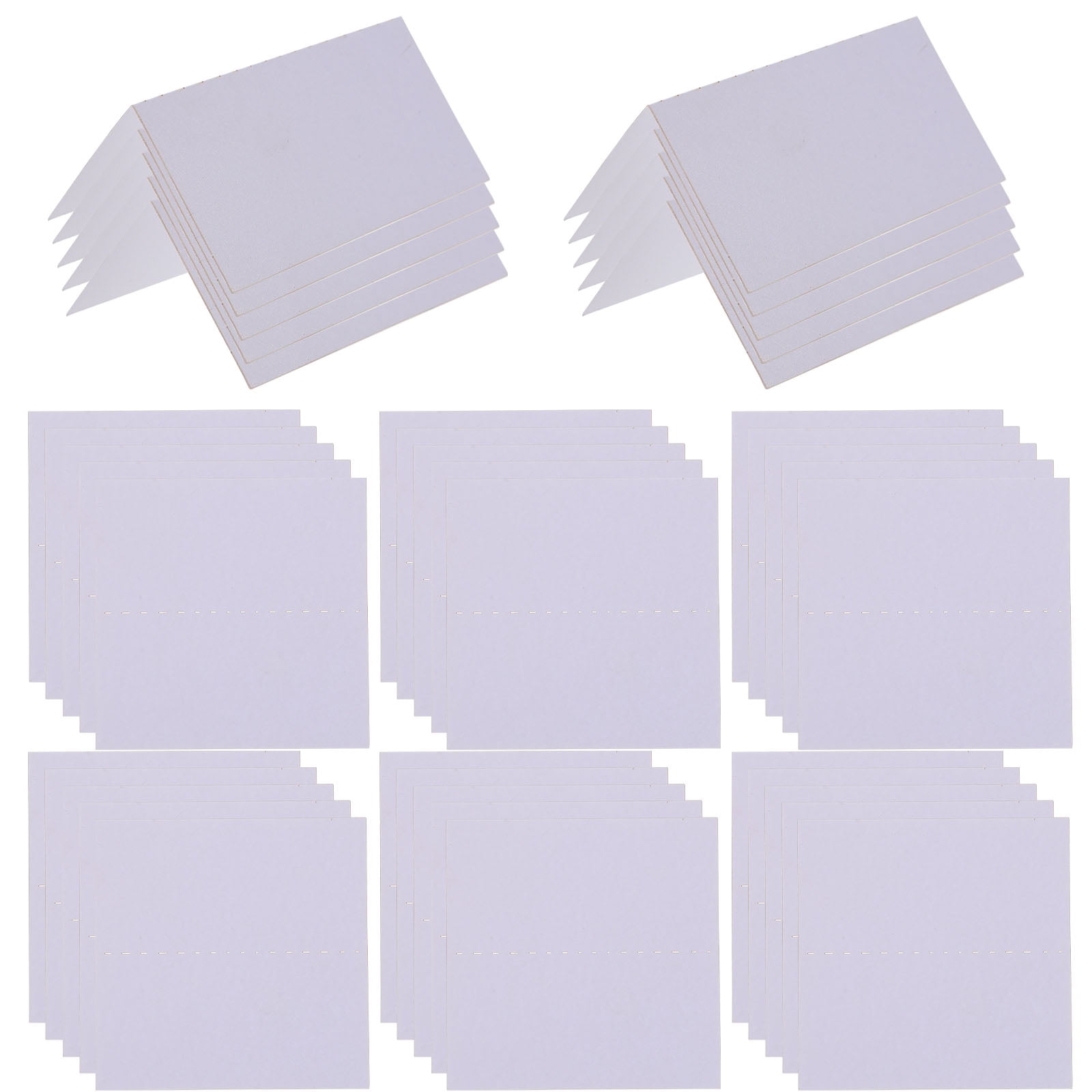 60 Pcs Place Cards for Table Setting Tent Printable Blank Sign Party ...