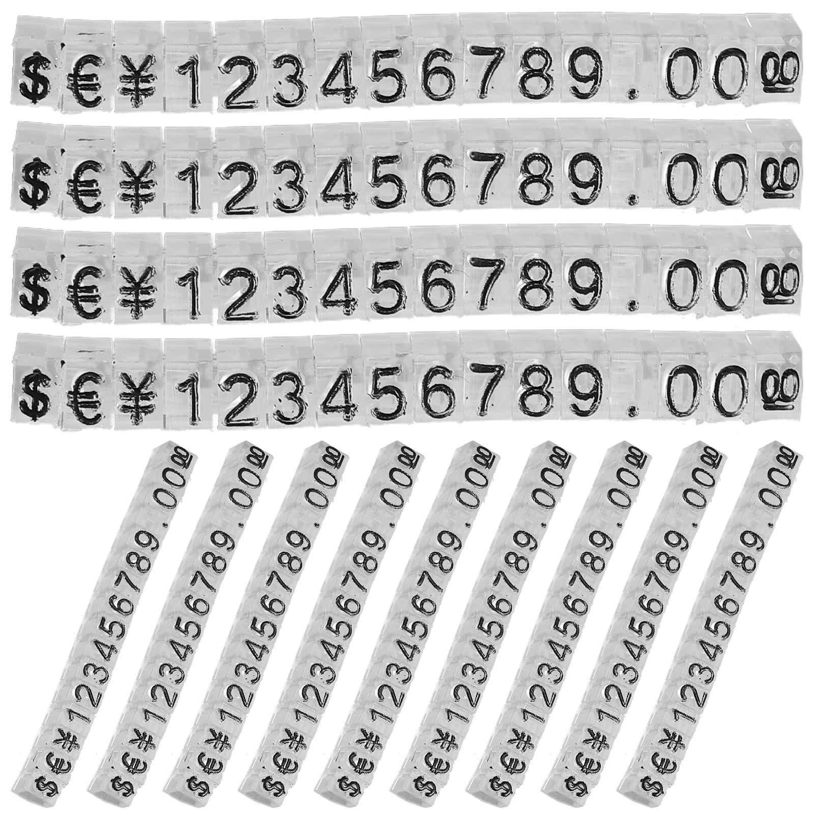 60 Pcs Price Tag Cube Adjustable Assembly Pricing Counter Display Stand ...