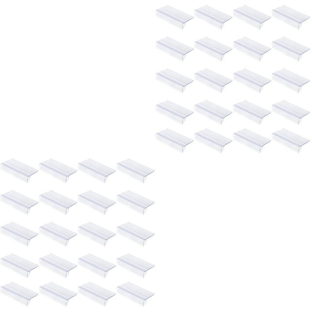 60 Pcs Price Tag Shelf Price Display Tag Clear Business Card Holder ...