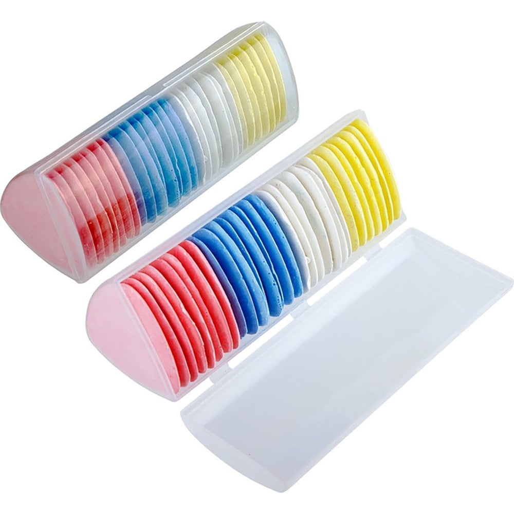 60 Pcs Professional Tailor Chalk,Triangle Fabric Chalk with Plastic ...