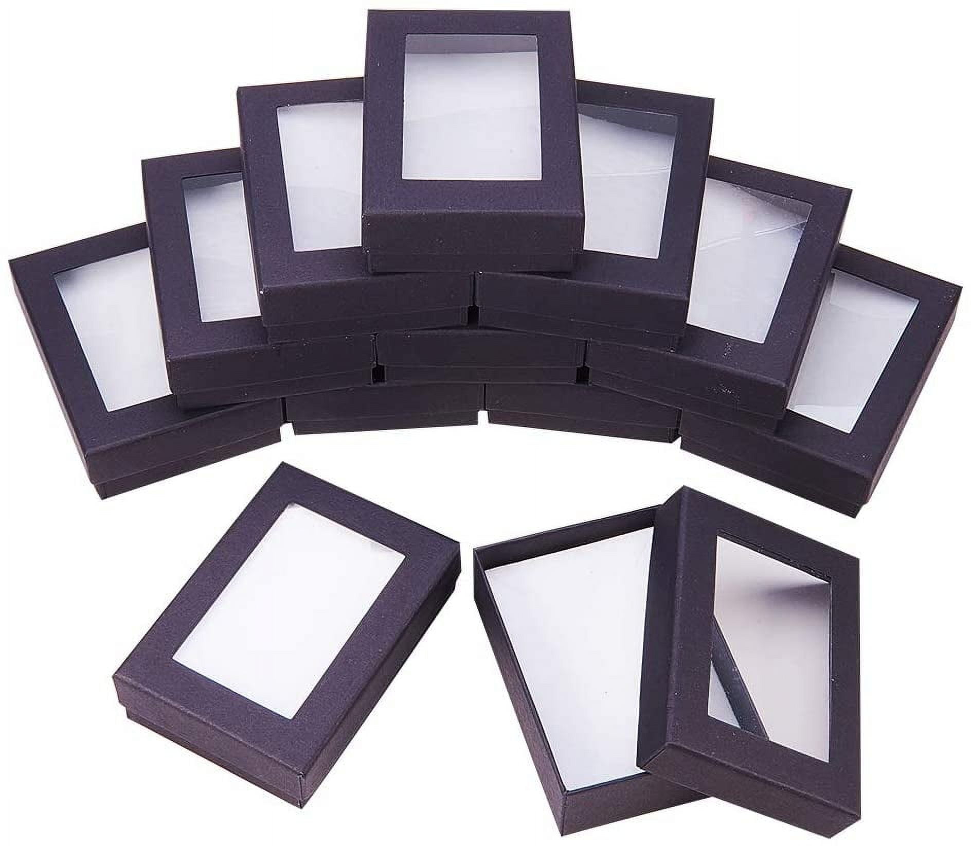 60 Pcs Rectangle Cardboard Jewelry Set Presentation Boxes with Sponge ...
