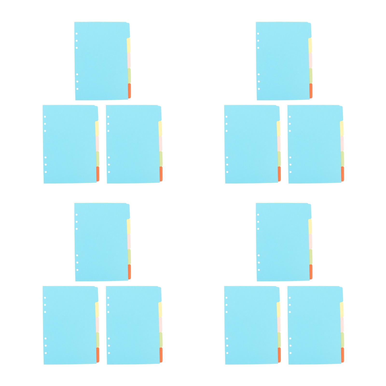 60 Pcs Replaceable Index Dividers Paper Tab Dividers Household Binder ...