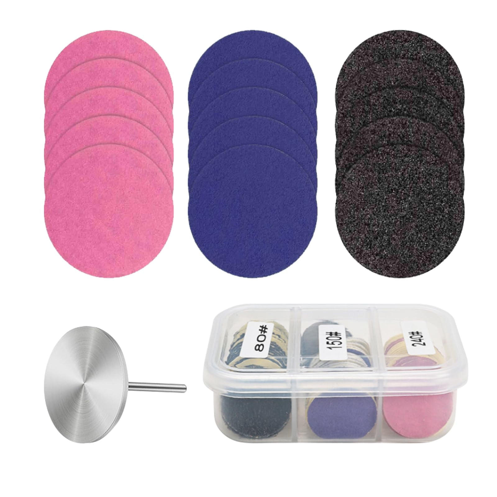 60 Pcs Replacement Sandpaper MMF7 Discs, Sanding Paper Discs Metal Nail ...