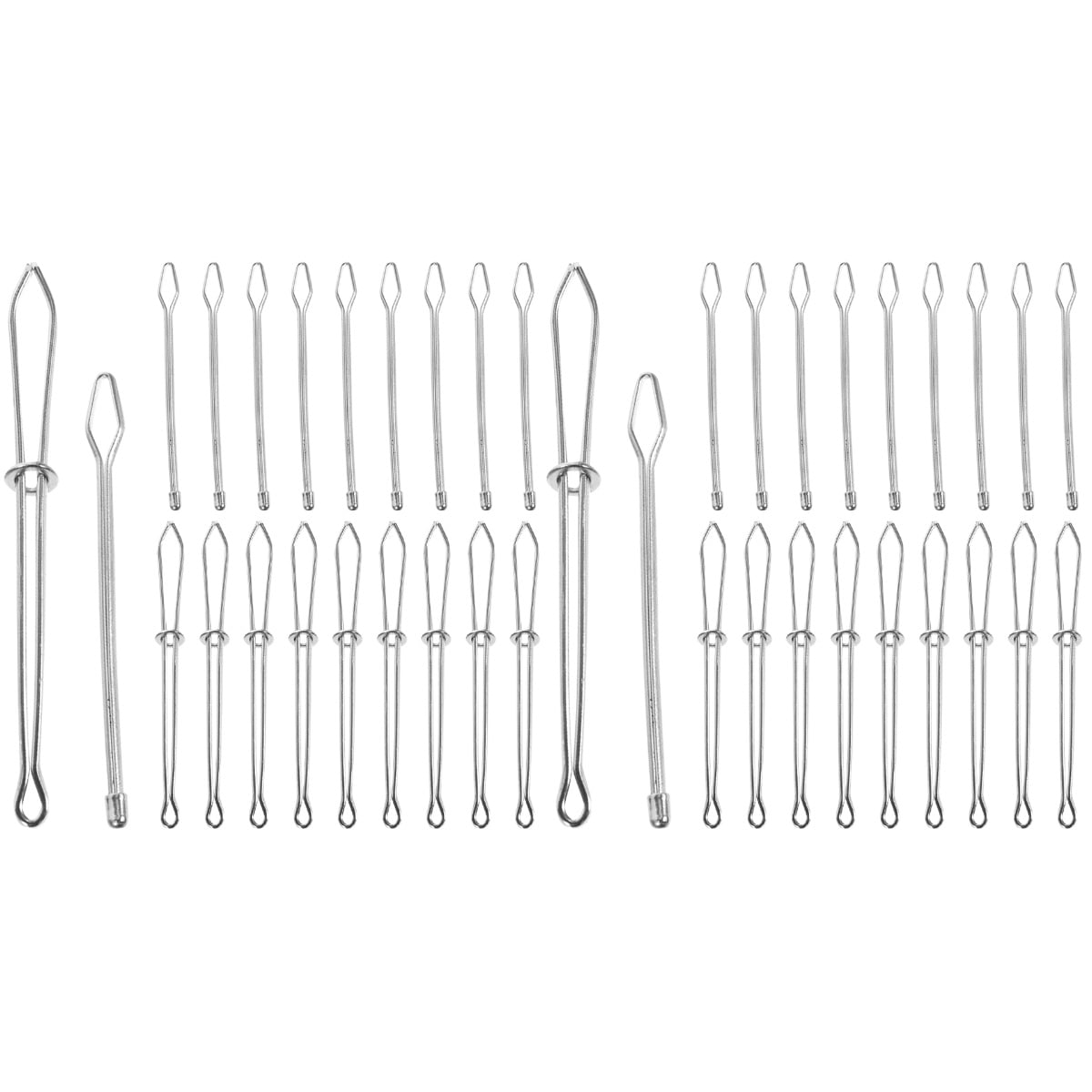 60 Pcs Rope Threader Guide Metal Sewing Cord Locks for Drawstrings ...