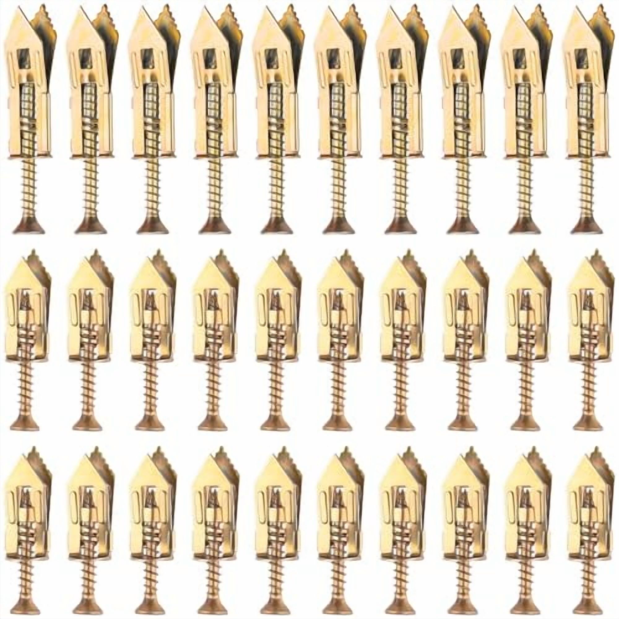 60 Pcs Self-Drilling Anchors, 3 Sizes Heavy Duty Anchors Kit, Zinc ...