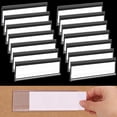 60 Pcs Shelf Labels - 3 x 1 Inch Drawer Labels with 60 Pcs White Paper ...