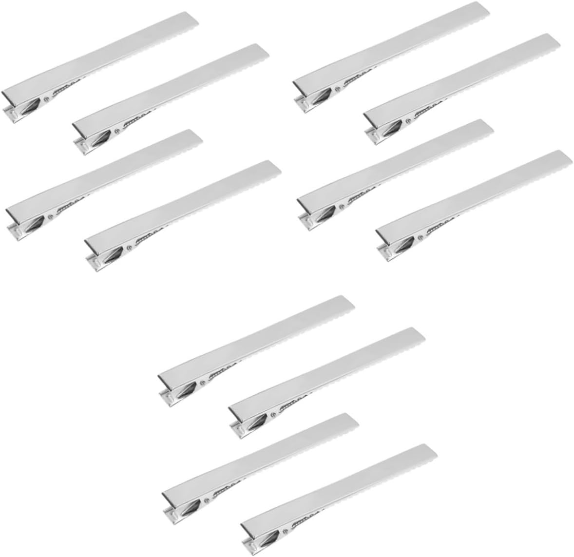 60 Pcs Silver Accessories Girls' Accessories Square Hair Clips Duck ...