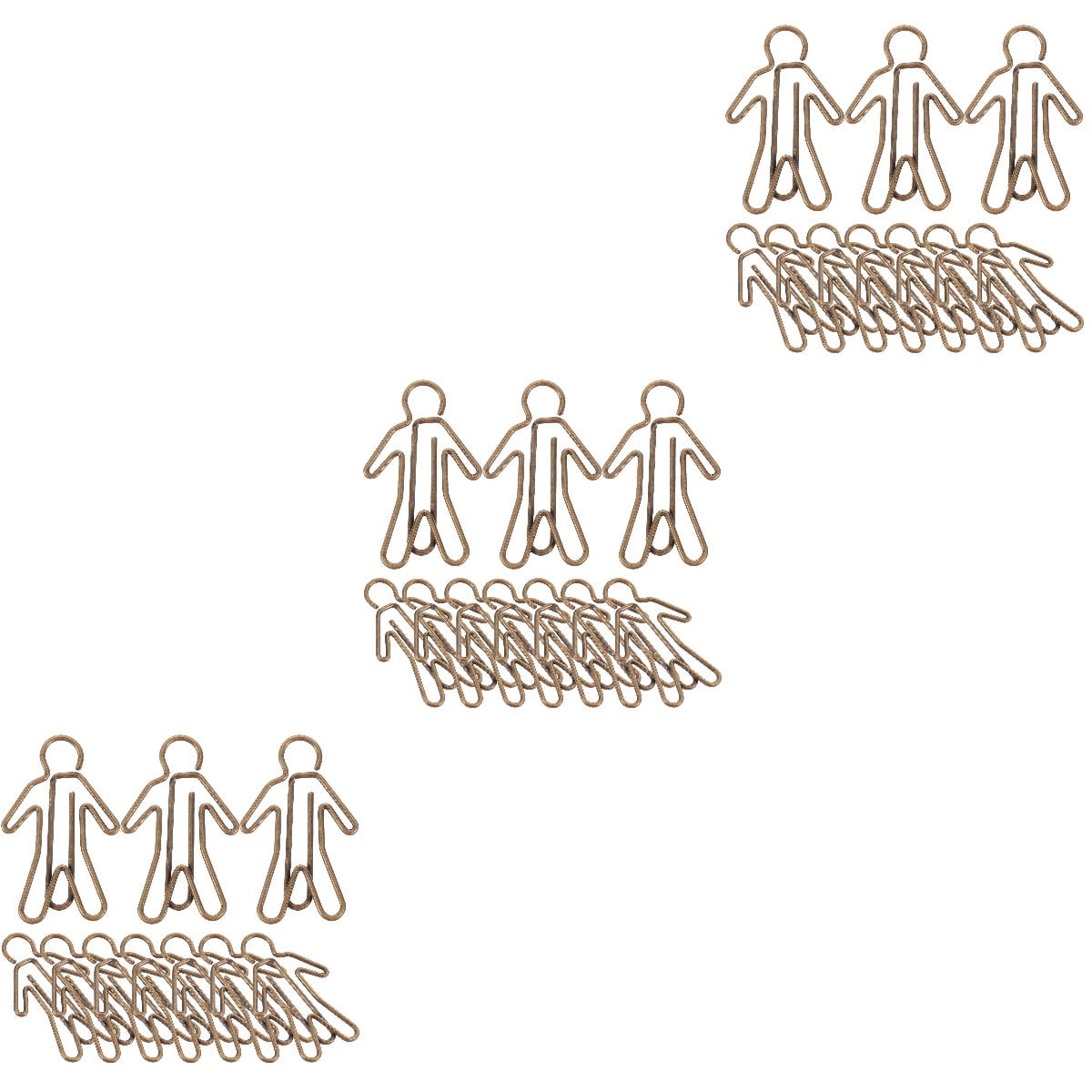 60 Pcs Small Paper Clips Novelty Bookmark Clips Flexible Paperclips ...