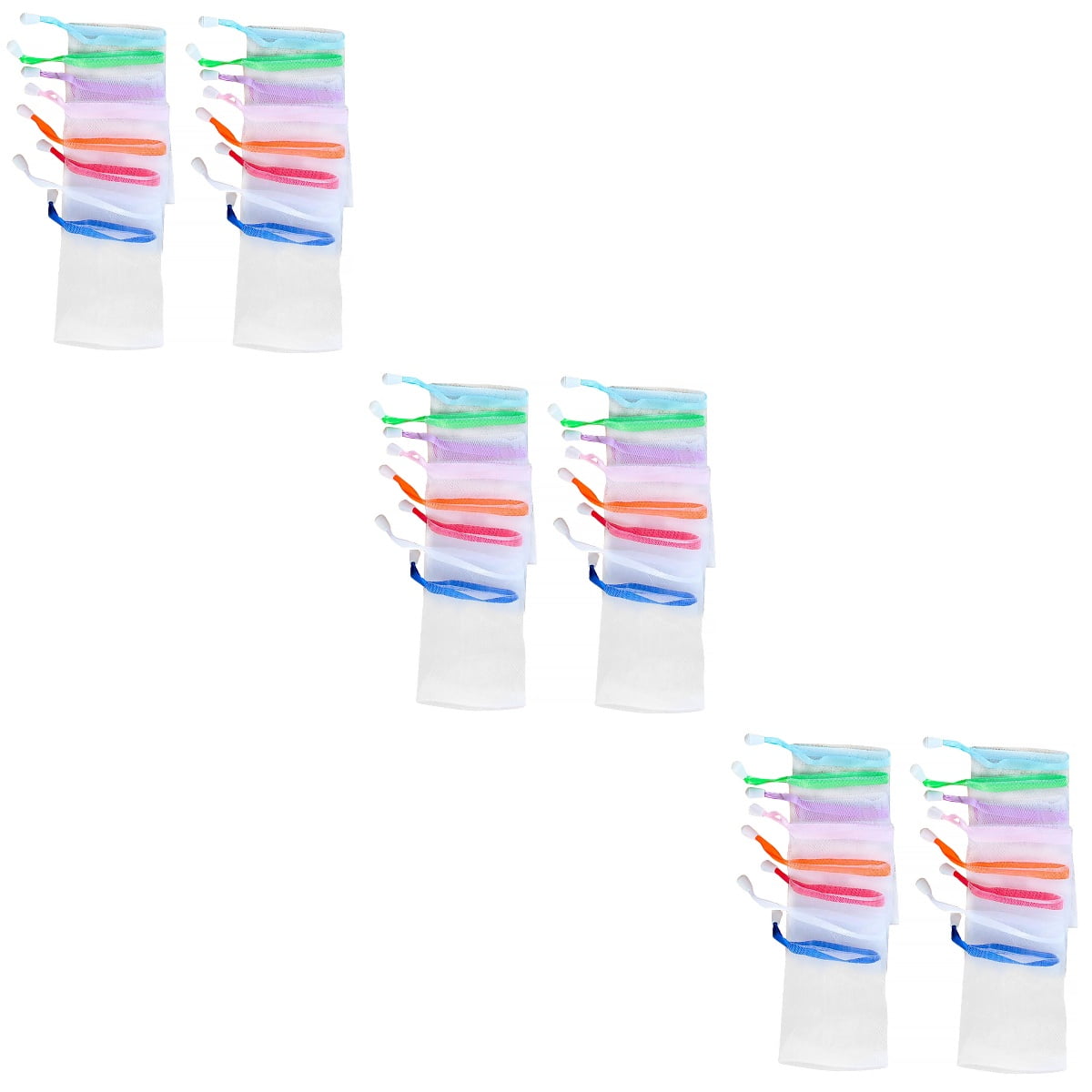60 Pcs Soap Mesh Bag Cleansing Foaming Nets Handmade Take Bath