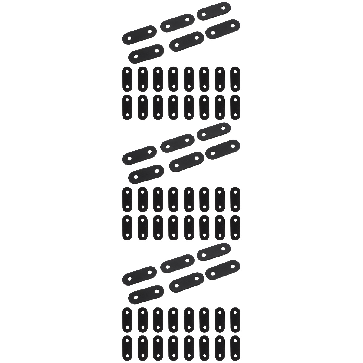 60 Pcs Stainless Steel Corner Code Tablet Holder Flat Metal Plates ...