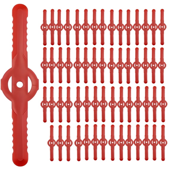 60 Pcs String Trimmer Head Blades Replace, Weed Eater Wacker Blades ...