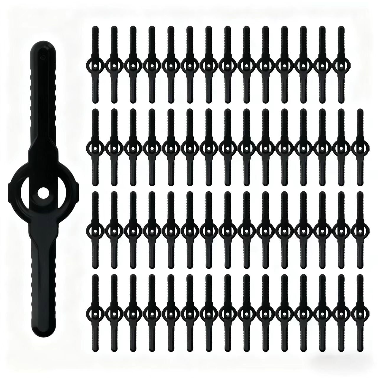 60 Pcs String Trimmer Head Blades Replace, Weed Eater Wacker Blades ...