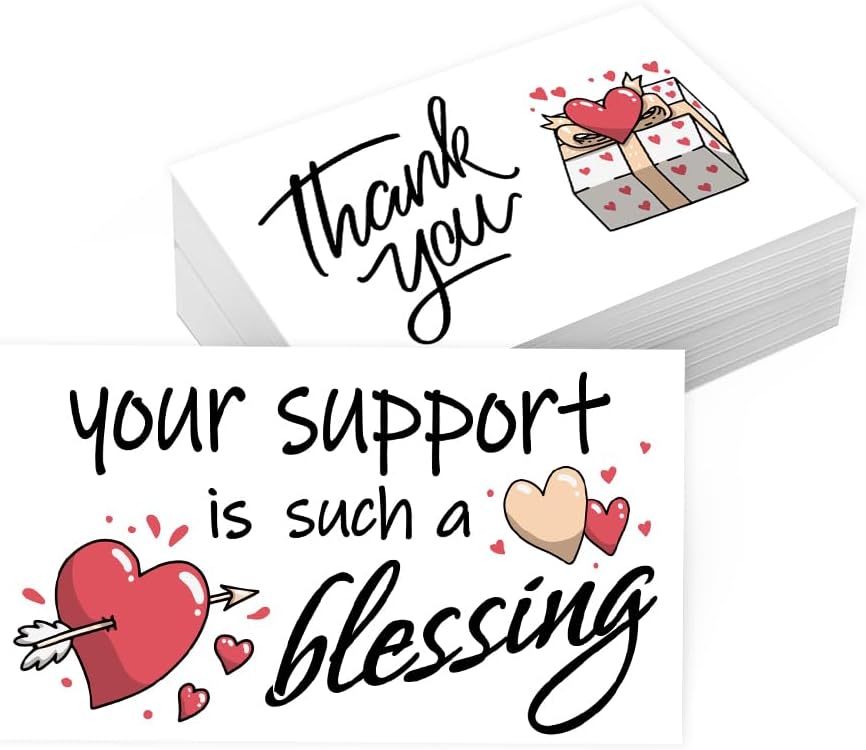 60 Pcs Thank You for Support Cards Small Business Online Retailers ...