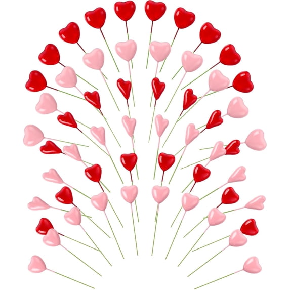 60 Pcs Valentine's Day Floral Picks Valentine Tree Decor Valentines ...