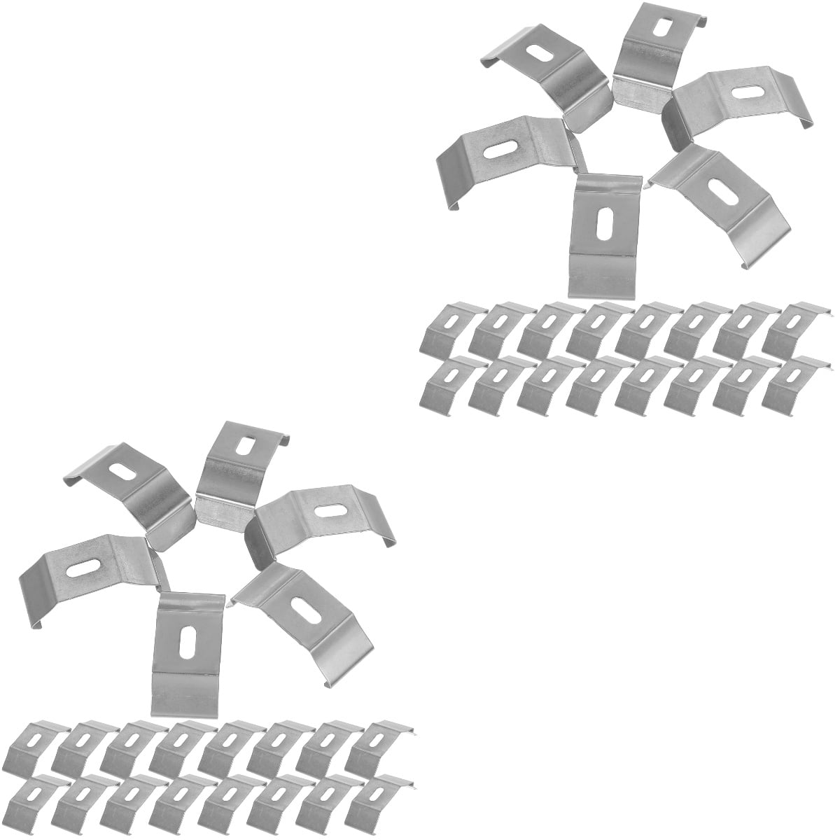 60 Pcs Vertical Blind Clamps Curtain Rod Bracket Metal Bracket for ...