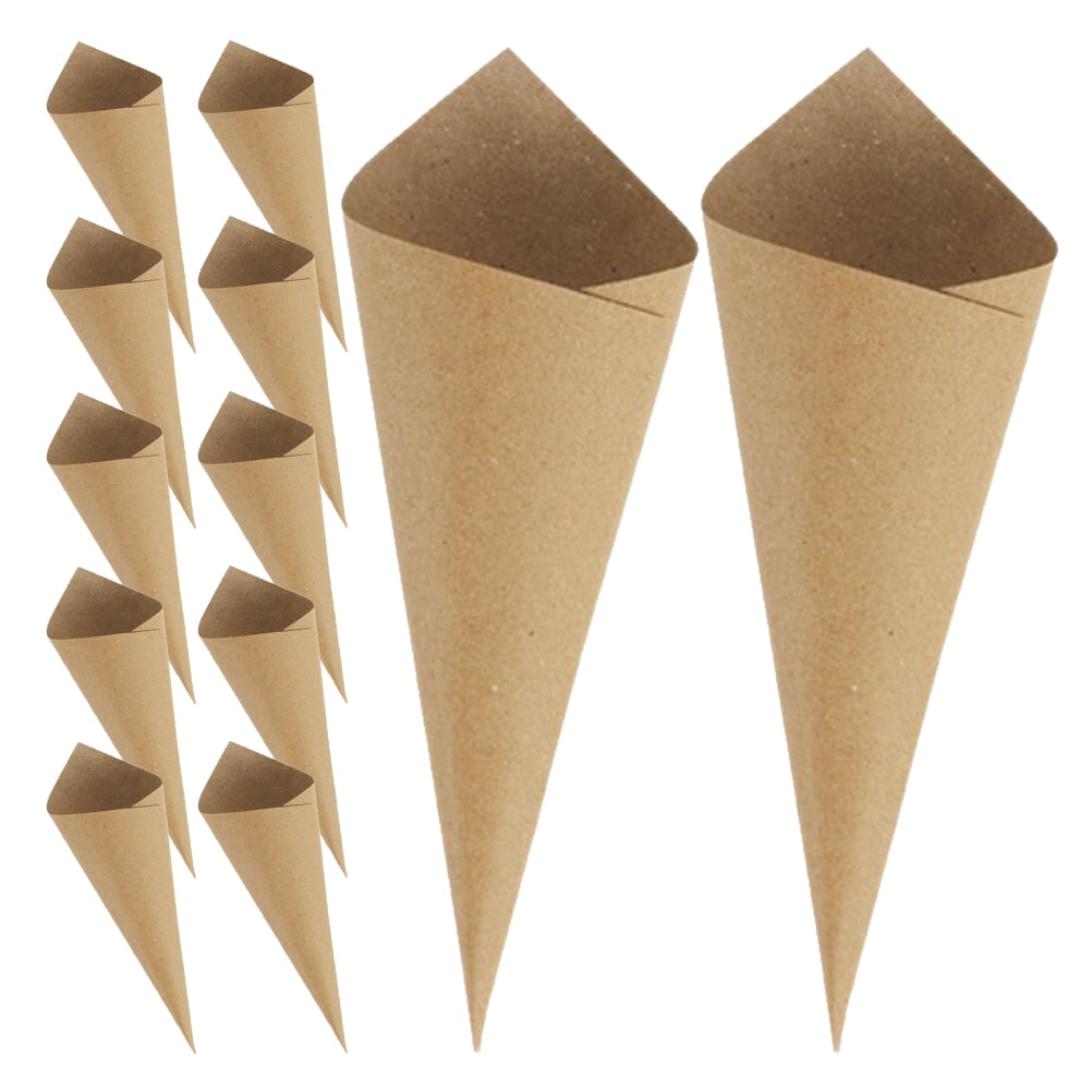 60 Pcs Wedding Petal Cone Candy Confetti Cone Paper Mache Cones Petal ...