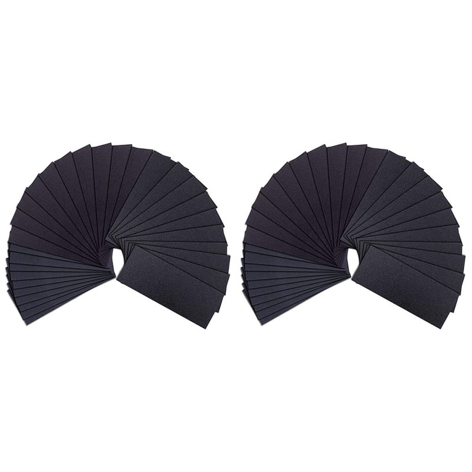 60 Pcs Wet and Dry Sandpaper 80 120 220 Grit Assorted Sanding Sheets, 9 ...