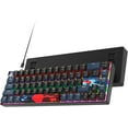 60 Percent Gaming Keyboard 68 Mechanical Keyboard Rainbow Backlit ...