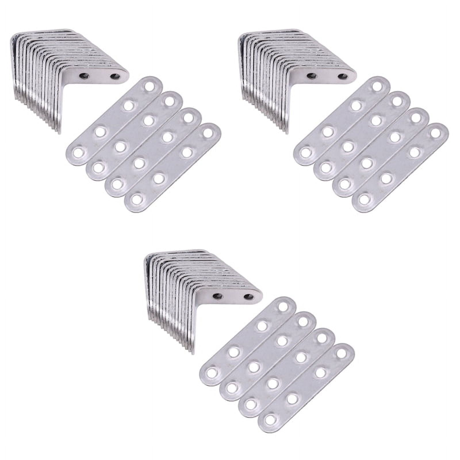 60-Piece Holder 16 By 90 Degrees Right Angle L-Shaped Brackets and 4 ...