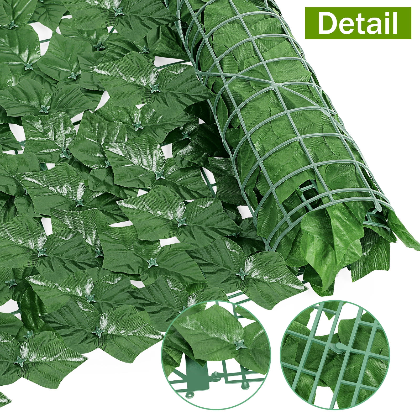 60 Pieces Artificial Peanut Leaf Privacy Fence Screen, Hedge Backdrop ...