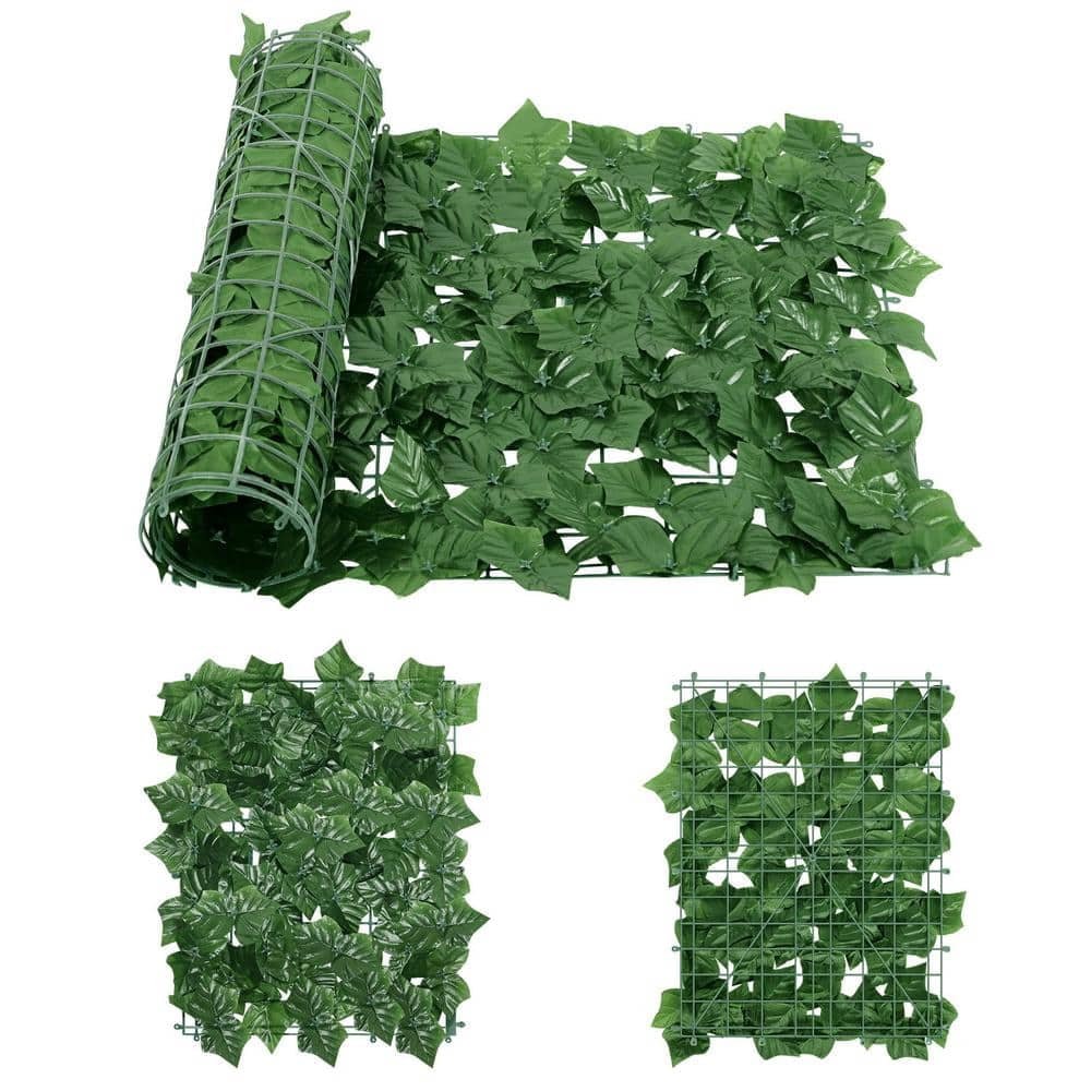 60-Pieces Artificial Peanut Leaf Privacy Fence Screen, Hedge Backdrop ...