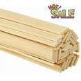 60-Piece Bamboo Wooden Craft Sticks, Extra Long 15.7 Inches for DIY ...