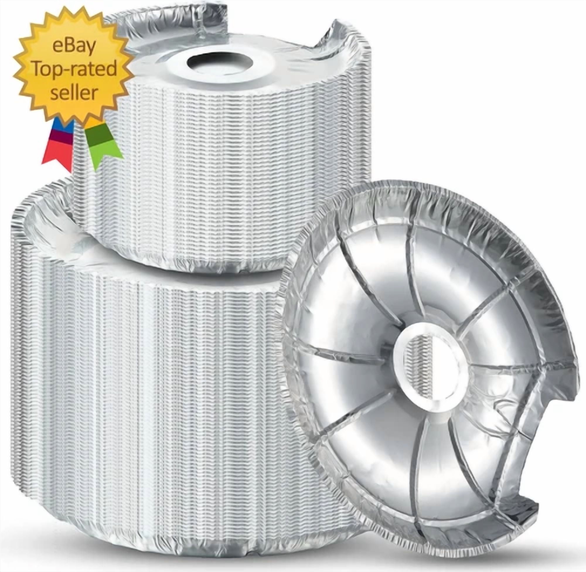 60 Pieces Electric Stove Burner Covers, Disposable Aluminum Foil Drip ...