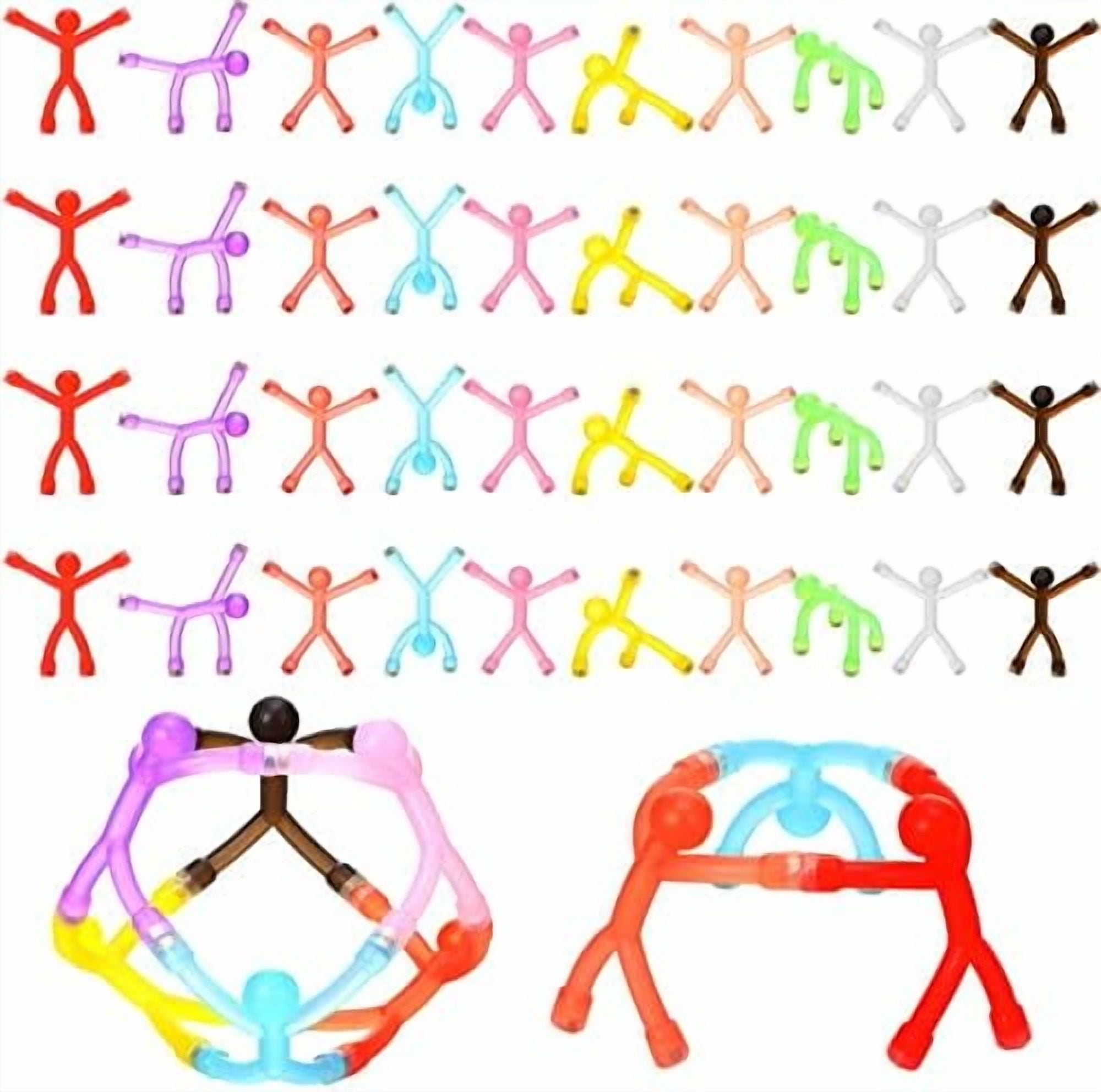 60 Pieces Fridge Magnets Humanoid Cute Men Colorful Refrigerator ...