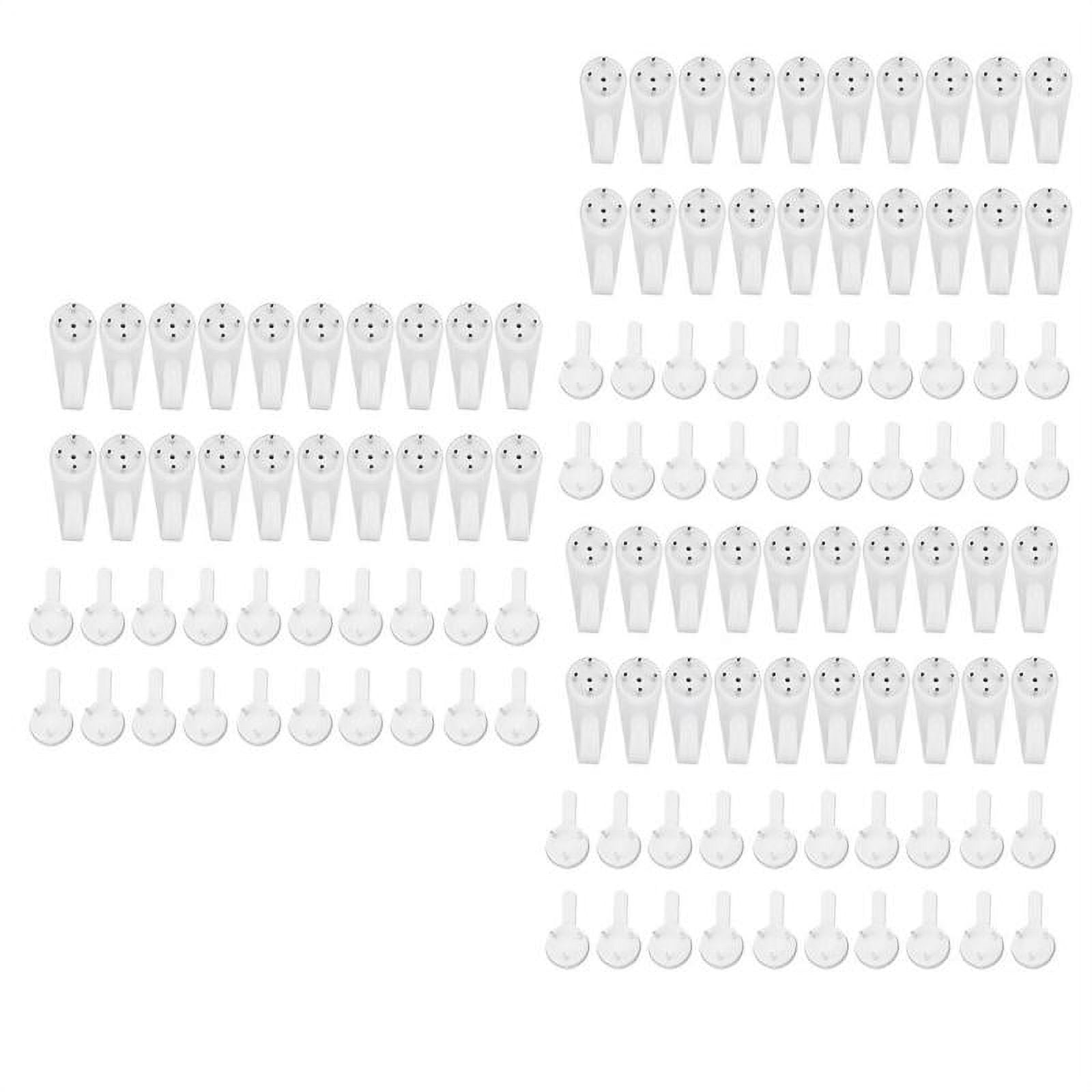 60 Pieces Invisible Traceless Wall Mounted Photo Picture Frame Mirrors ...