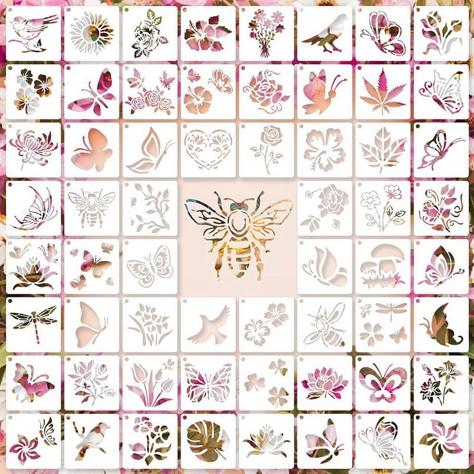 60 Pieces Painting Template DIY Craft Template Drawing Stencils ...