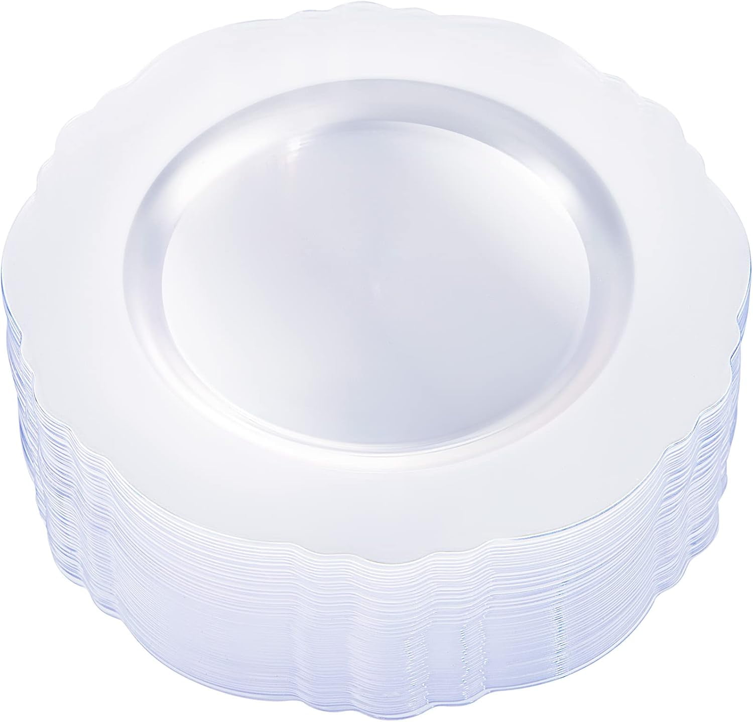 60 Pieces Pink Dessert Plates - 7.5 Inch Baroque Pink and Gold ...