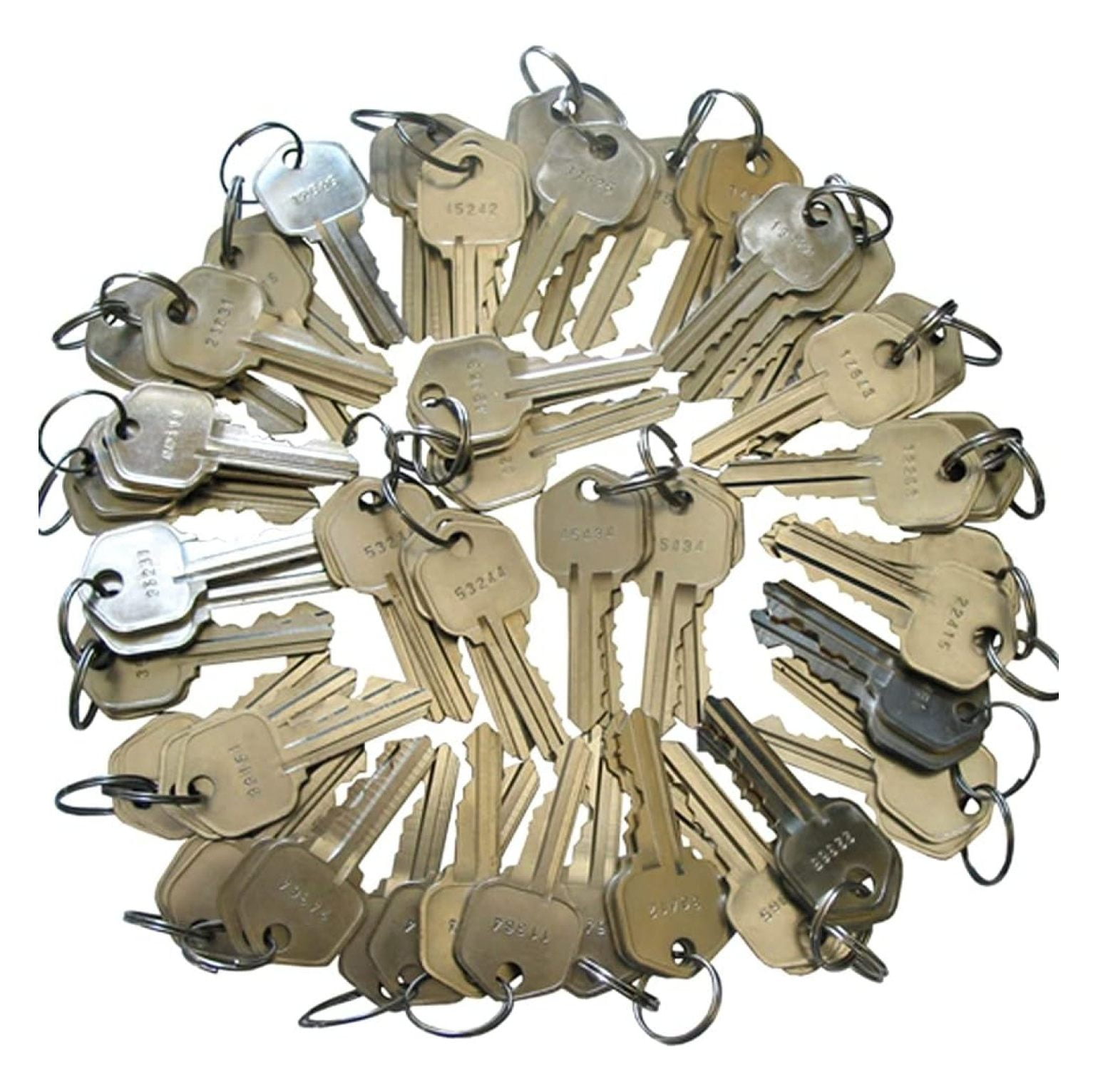 60 Pieces Precut Compatible Keyway KW1 5 Pins Keys 15 Sets of 4 Keys ...