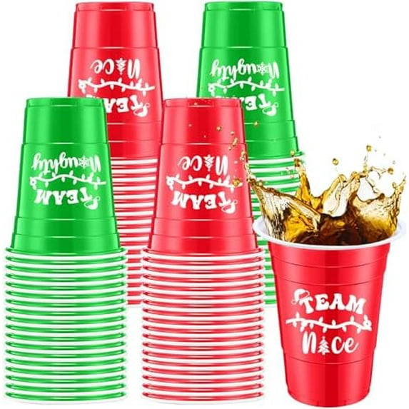 60 Pieces Snowflakes Frozen Plastic Cups 16oz Disposable Winter ...