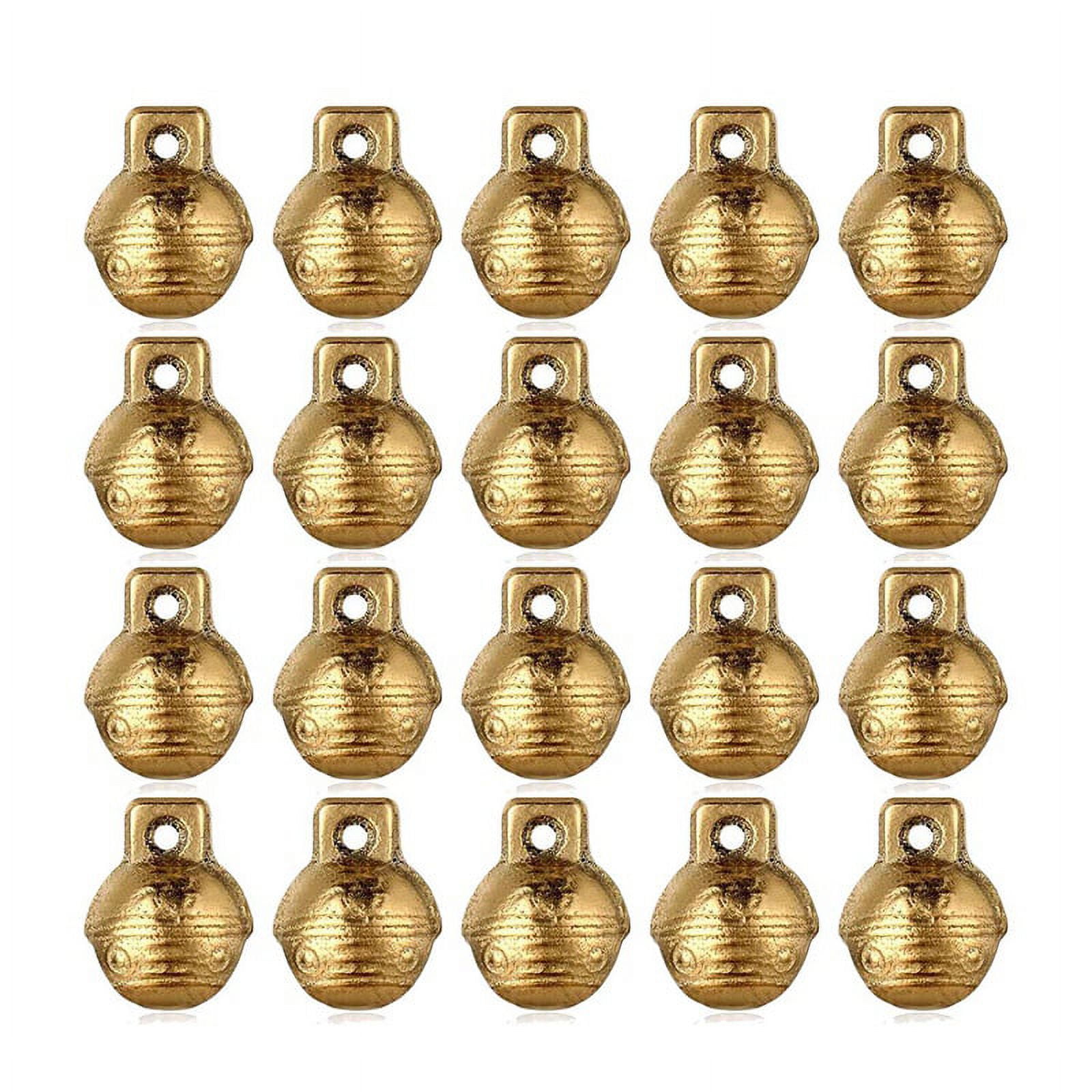 60 Pieces Vintage Brass Bells Mini Craft Bells Small Tibetan Craft ...