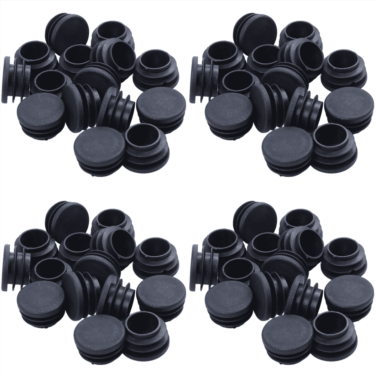 60 Pieces of Chair Table Legs End Plug 25mm Diameter Round Plastic ...