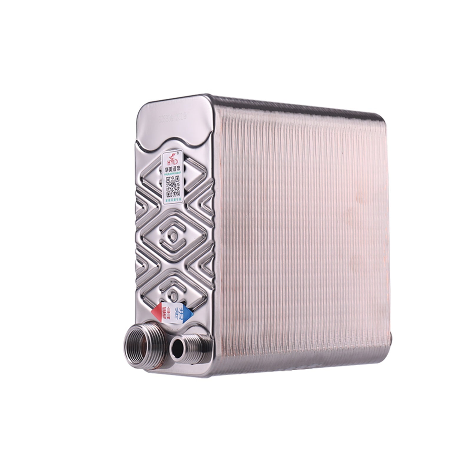 60 Plates Heat Exchanger Stainless Steel Heat Exchanger Brazed Plate ...