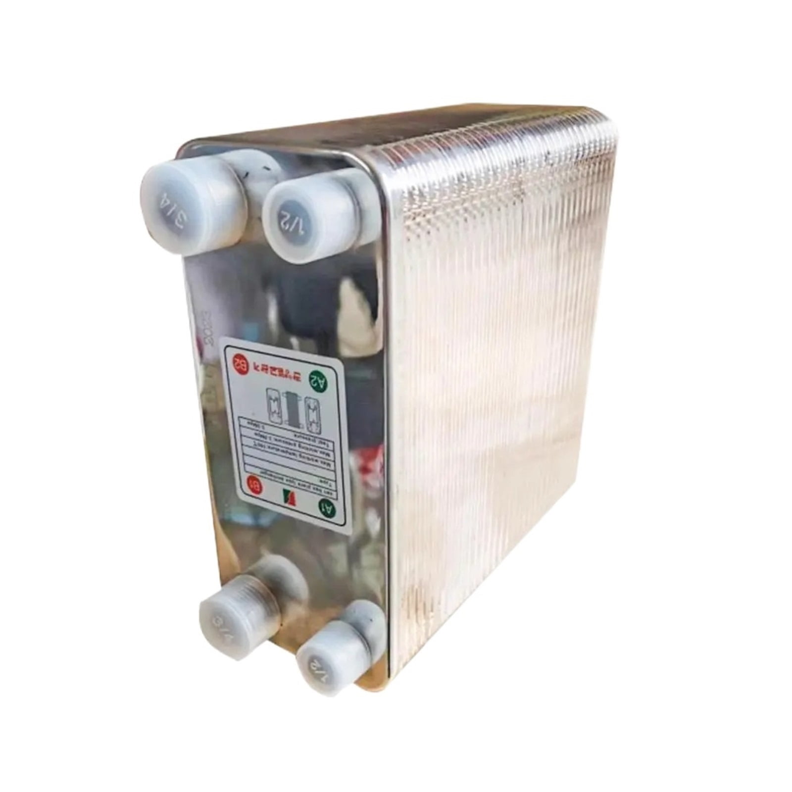 60 Plates Plate Heat Exchanr Water Beer Wort Chiller Cooler 304 ...