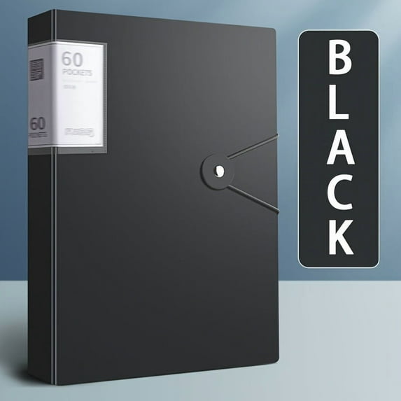 60-Pocket A4 File Folder, Suitable for A4 Size Documents and Papers, PP ...