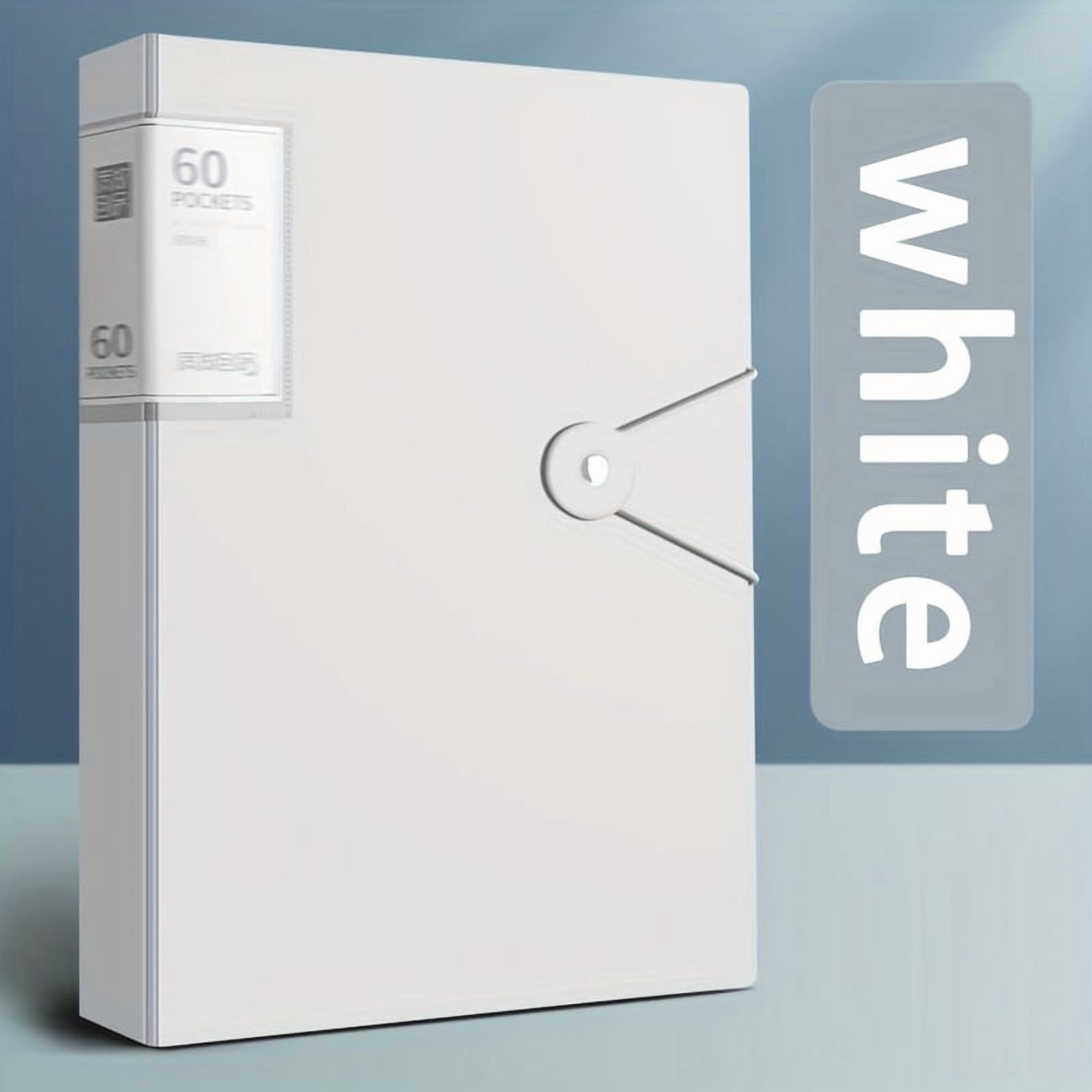 60-Pocket A4 File Folder, Suitable for A4 Size Documents and Papers, PP ...