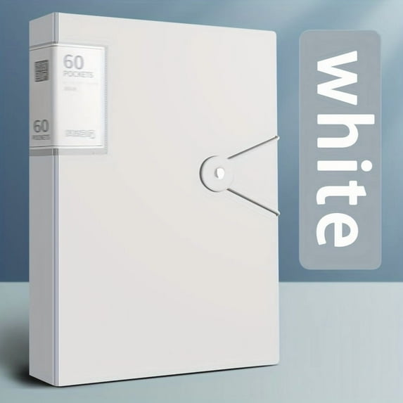 60-Pocket A4 File Folder, Suitable for A4 Size Documents and Papers, PP ...