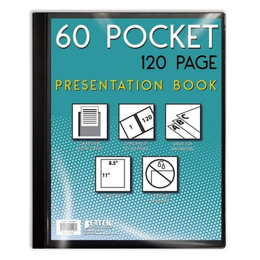 HmNPlay 9x12 Art Portfolio Folder 20 40 60 Pocket Presentation Book ...