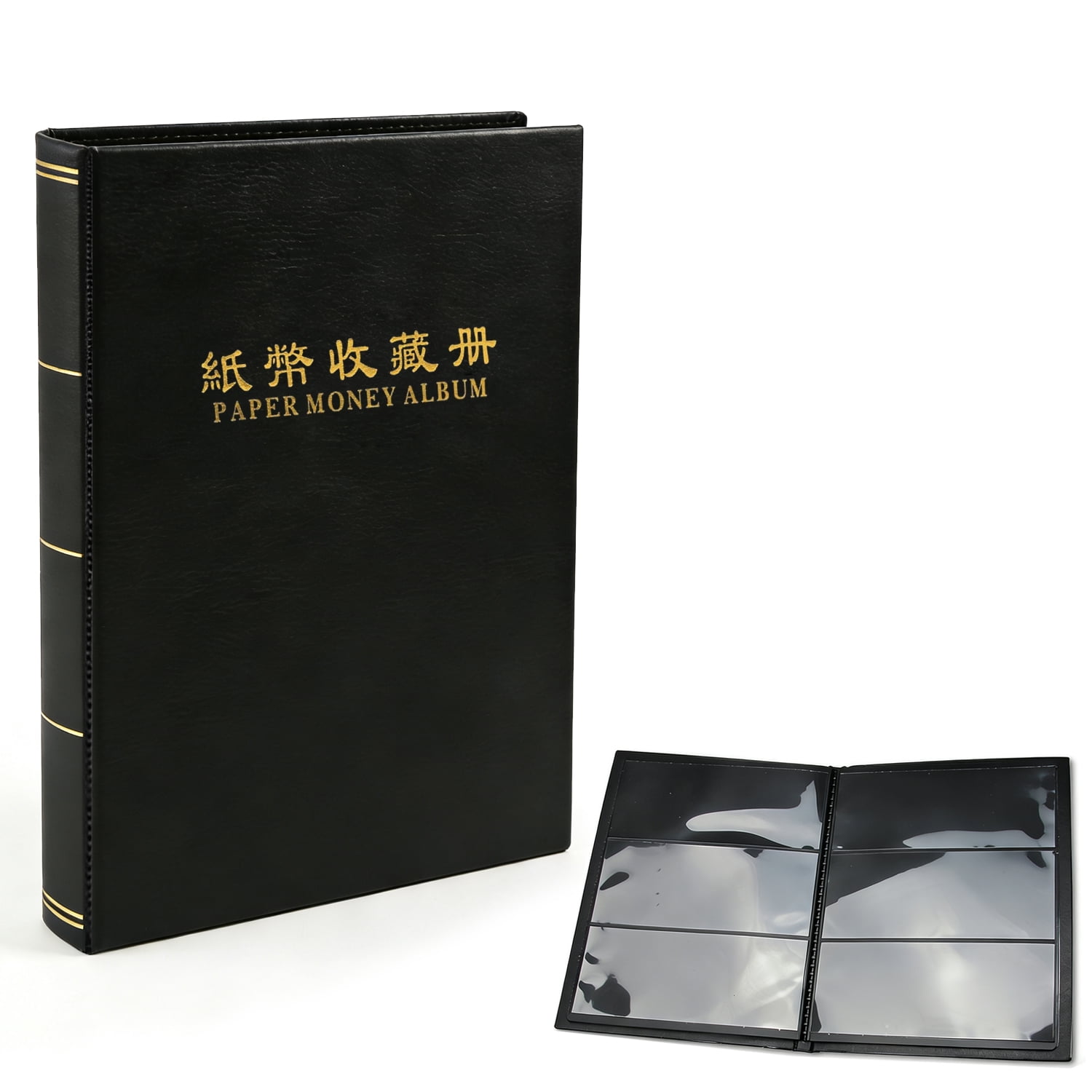 60-Pocket Paper Money Album Currency Holders for Collectors Collection ...