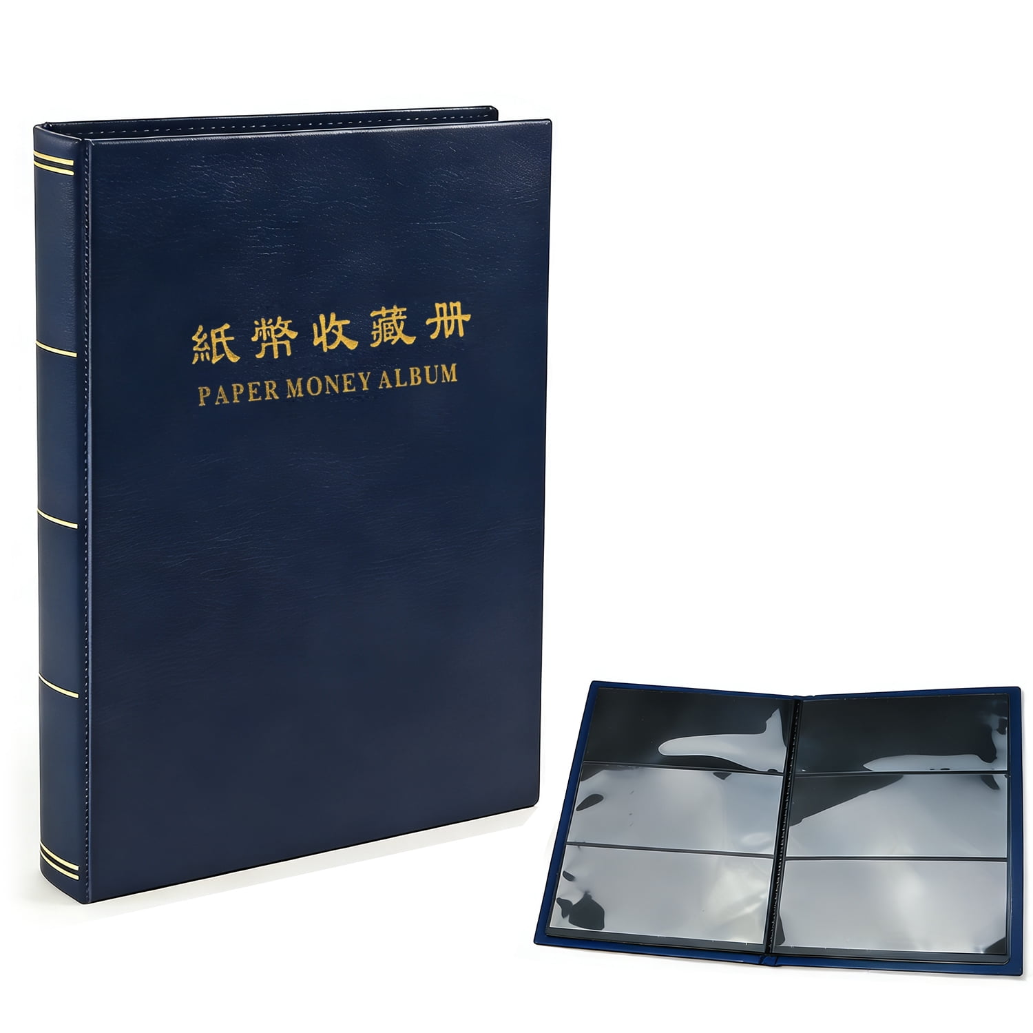 60-Pocket Paper Money Album Currency Holders for Collectors Collection ...