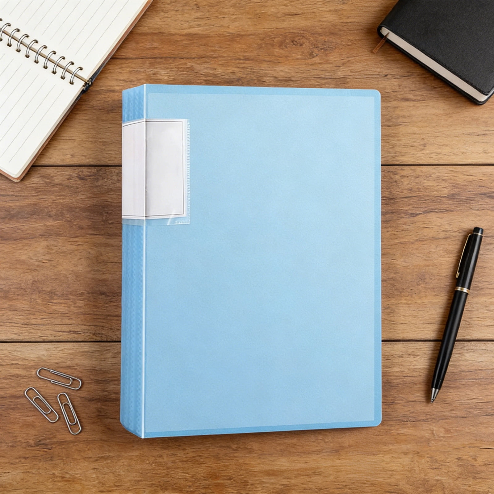 60 Pockets A4 Semi-Transparent Document Folder PP Multi-Page File ...