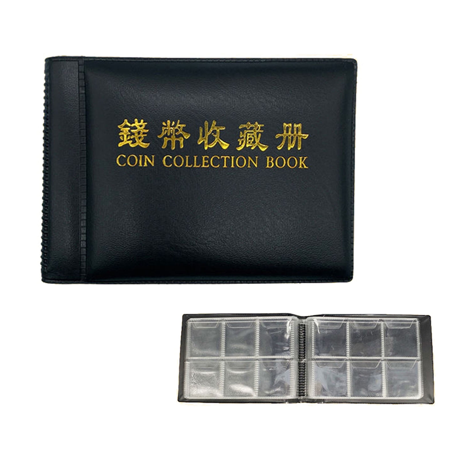 60 Pockets Coinn Collection Album - 35x35mm/1.38x1.38 inch Coinn Holder ...
