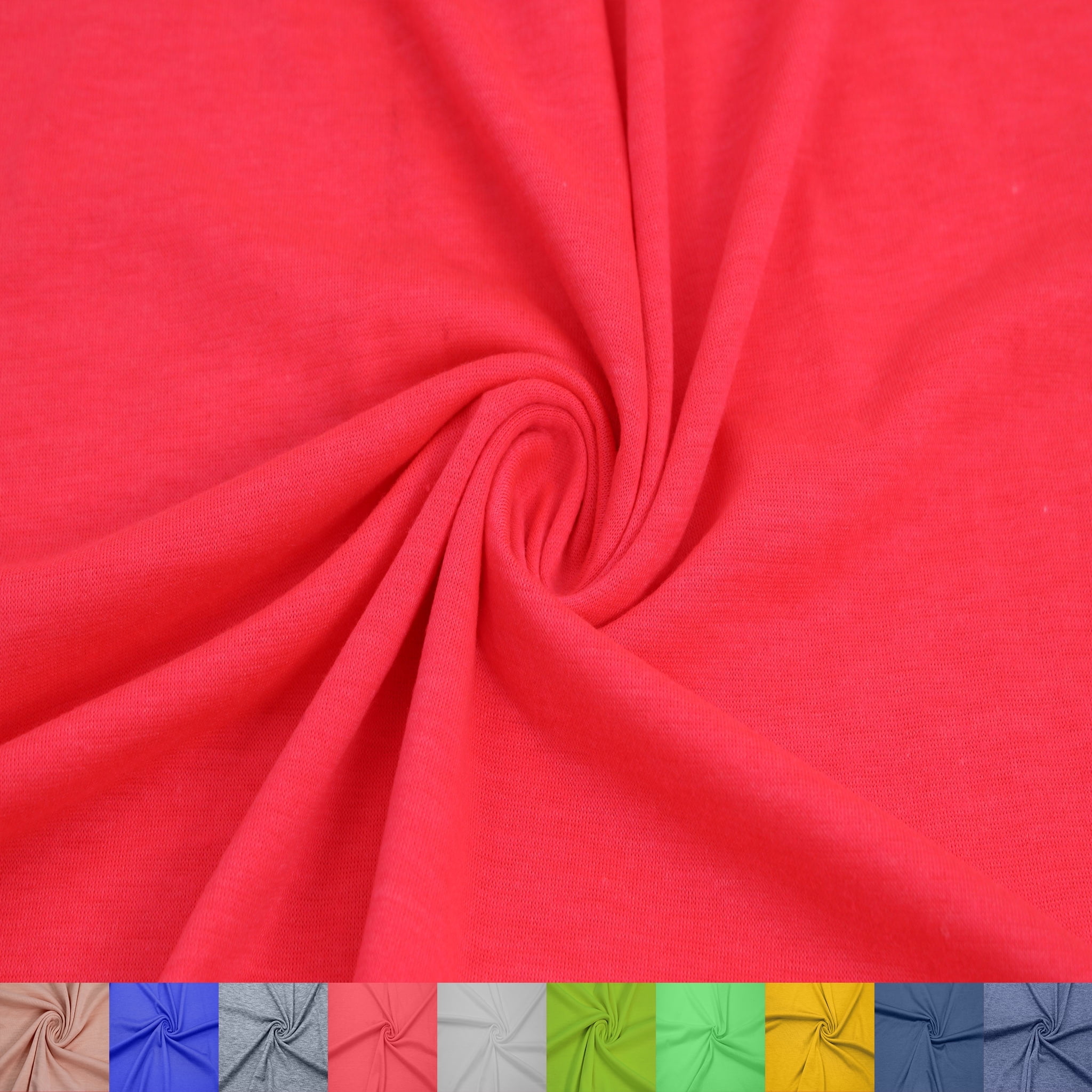 60" Polyester Rayon Spandex Jersey Knit Fabric by the Yard- 155GSM ...