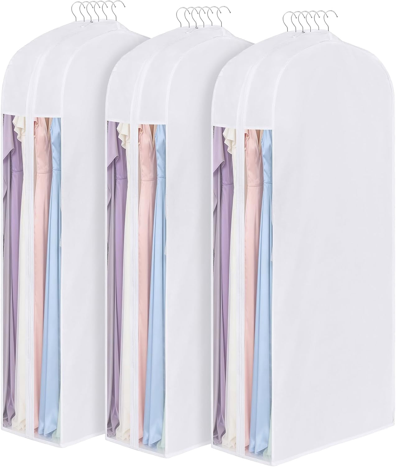 60" Premium Cotton Garment Bag for Hanging Clothes and Storage ...